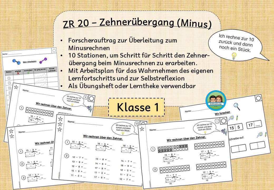 Zehnerübergang ZR 20 (Minus) | Extraklasse